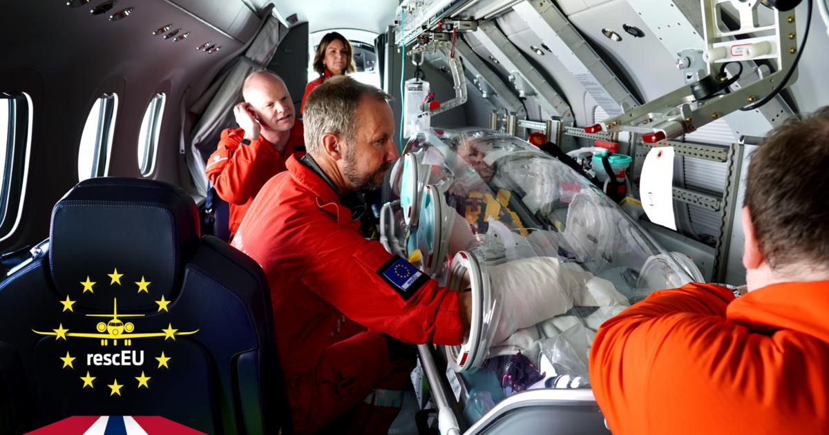 Norwegian nurses practising pandemic preparedness at an altitude of 10. ...
